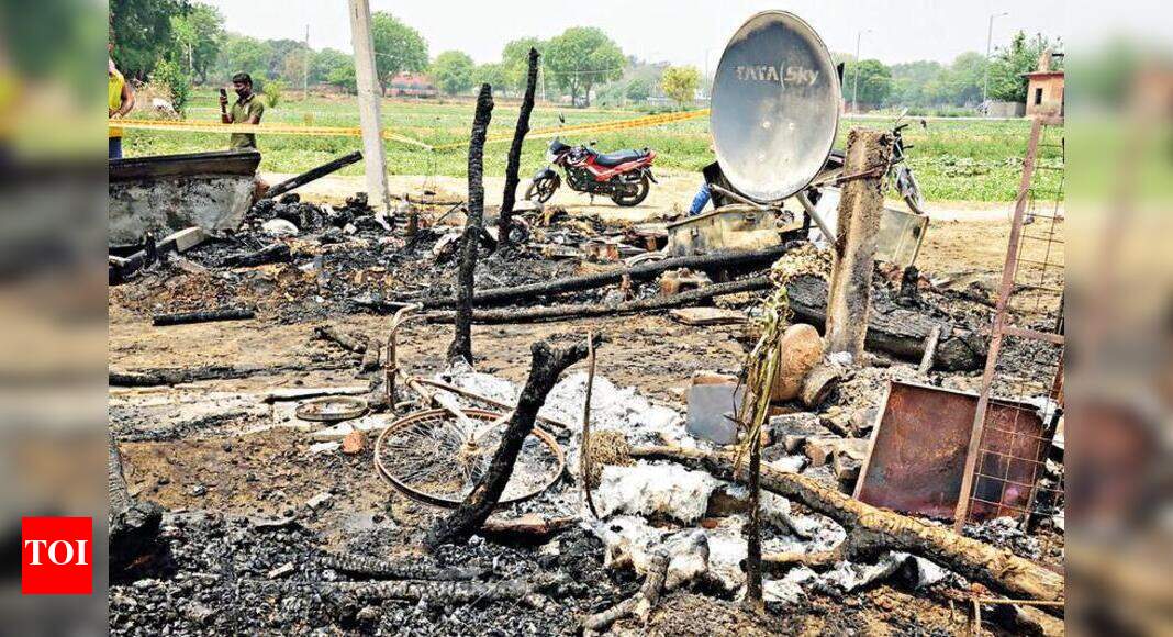 3-month-old among 6 of a family dead in fire | Delhi News - Times of India