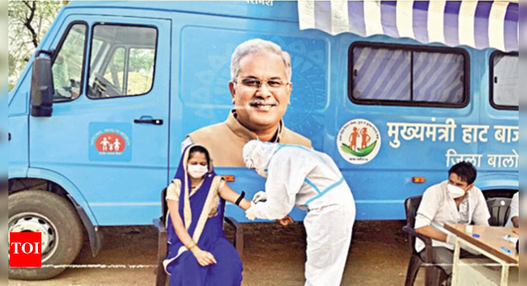 Mobile medical vans on duty in Corona-hit villages | Raipur News ...