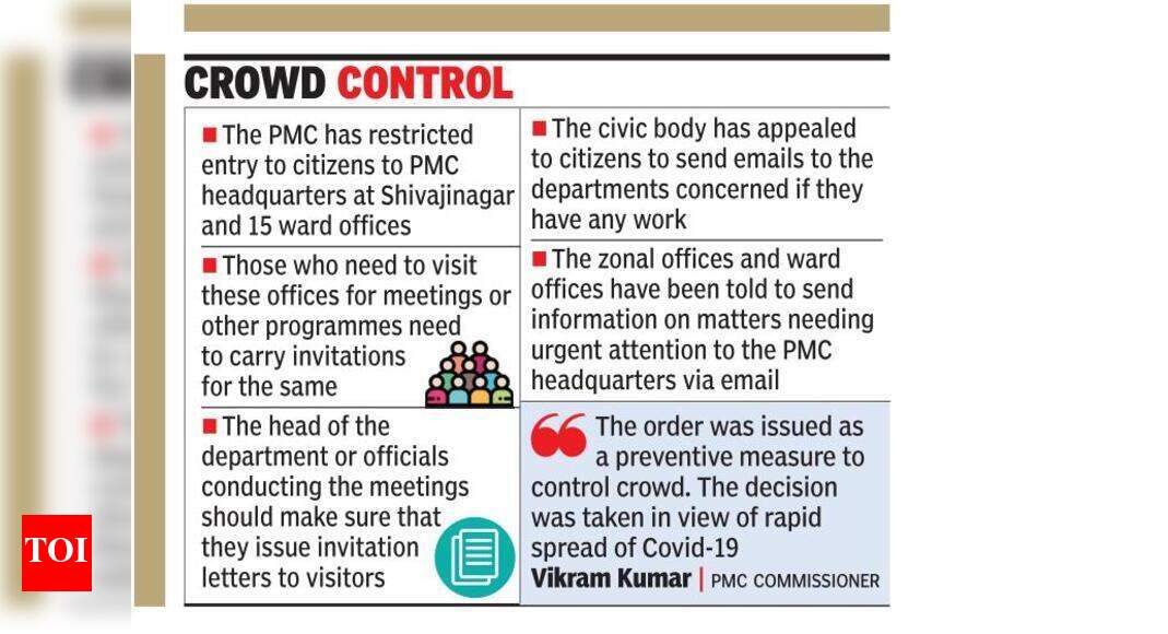 PMC office out-of- bounds for those sans valid reason | Pune News ...