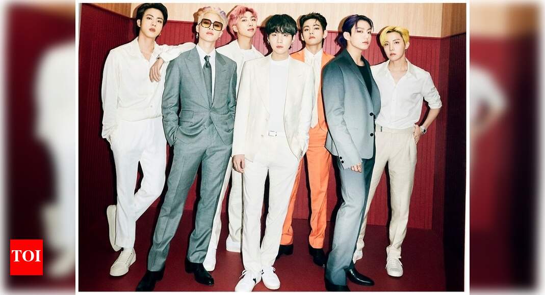 BTS suits up for the first Butter teaser image | - Times of India