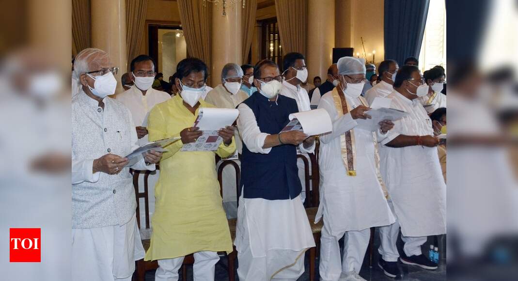 43 TMC legislators sworn-in as ministers at low-key ceremony ...