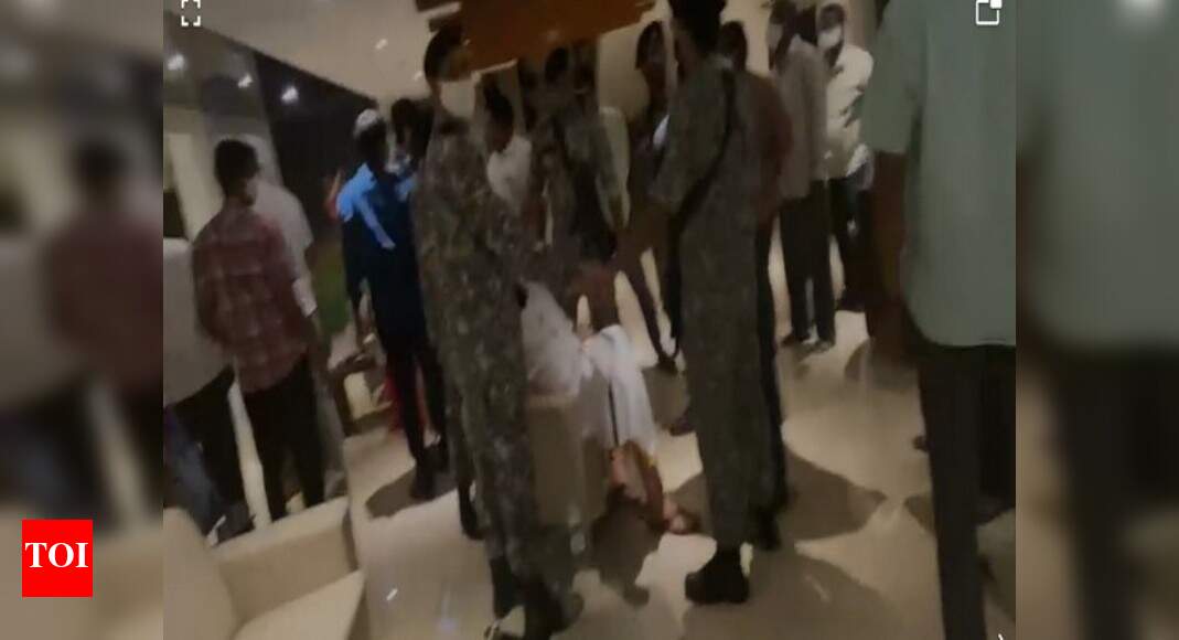 Andhra Pradesh CID arrests YSRCP rebel leader Raghu Ramakrishna Raju in Hyderabad | Hyderabad ...