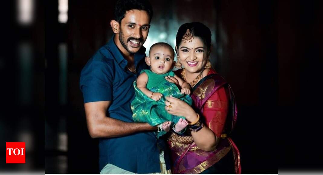 Radhika and Shravanth celebrate daughter Janhavi’s rice ceremony; watch ...