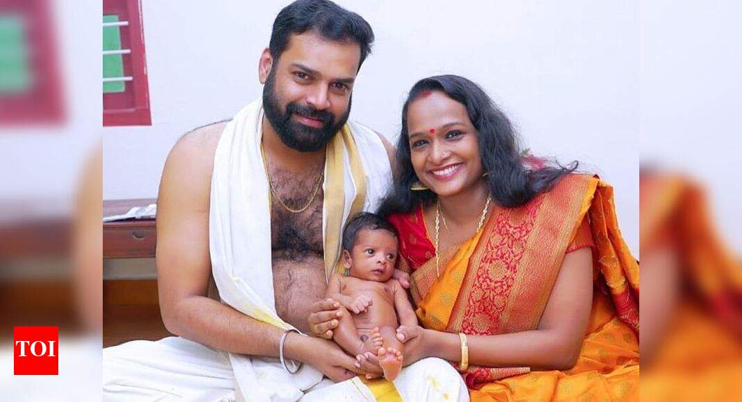 Karuthamuthu fame Pradeep Chandran names his son Abhiraam, his on ...