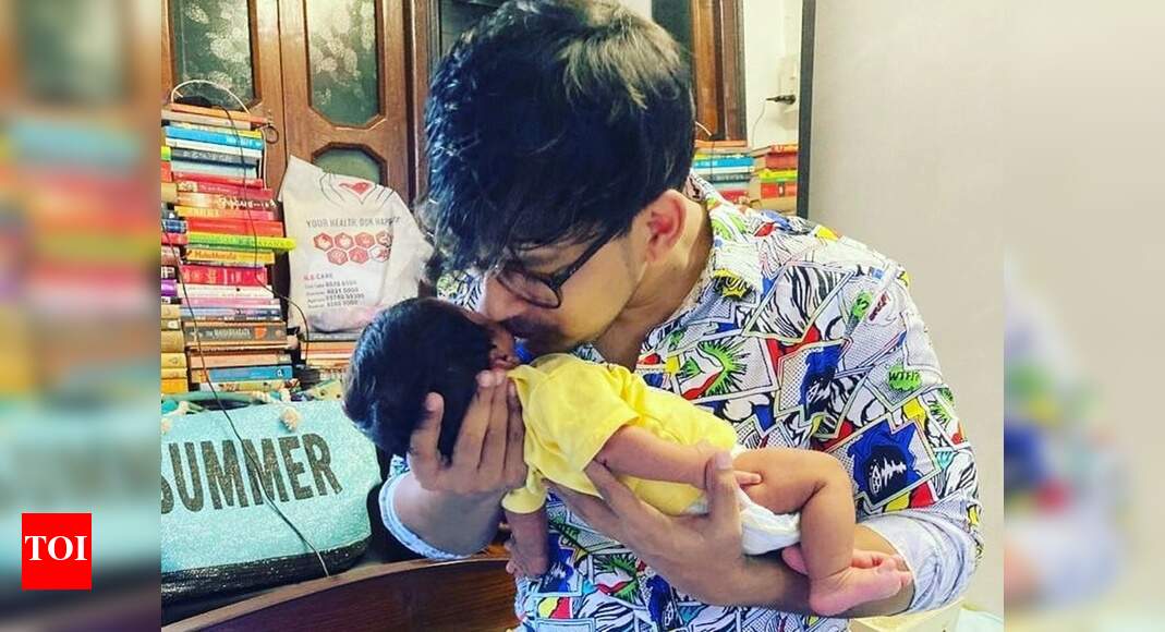 This photo of actor Raja Goswami with his baby boy will melt your heart ...