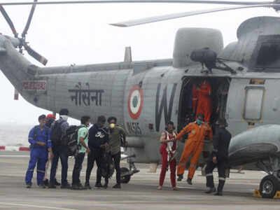 Cyclone Tauktae: Navy, Coast Guard rescue 314 people from two barges ...