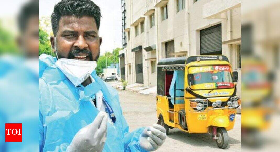 Madurai auto driver gives free rides to Covid patients | Madurai News ...