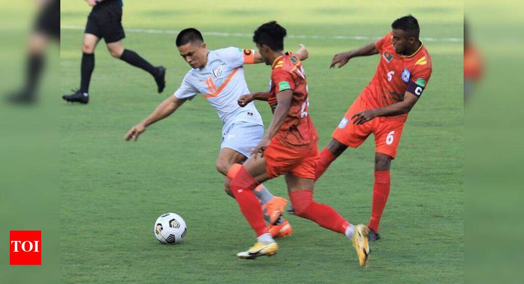 Chhetri delivers for India, again | Football News - Times of India