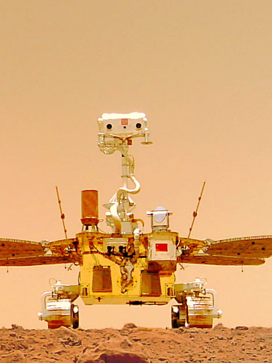 In pics: Chinese rover Zhurong on dusty, rocky Mars surface | Times of ...