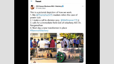 #Goodnews: Chennai MLAs take to Twitter | Chennai News - Times of India