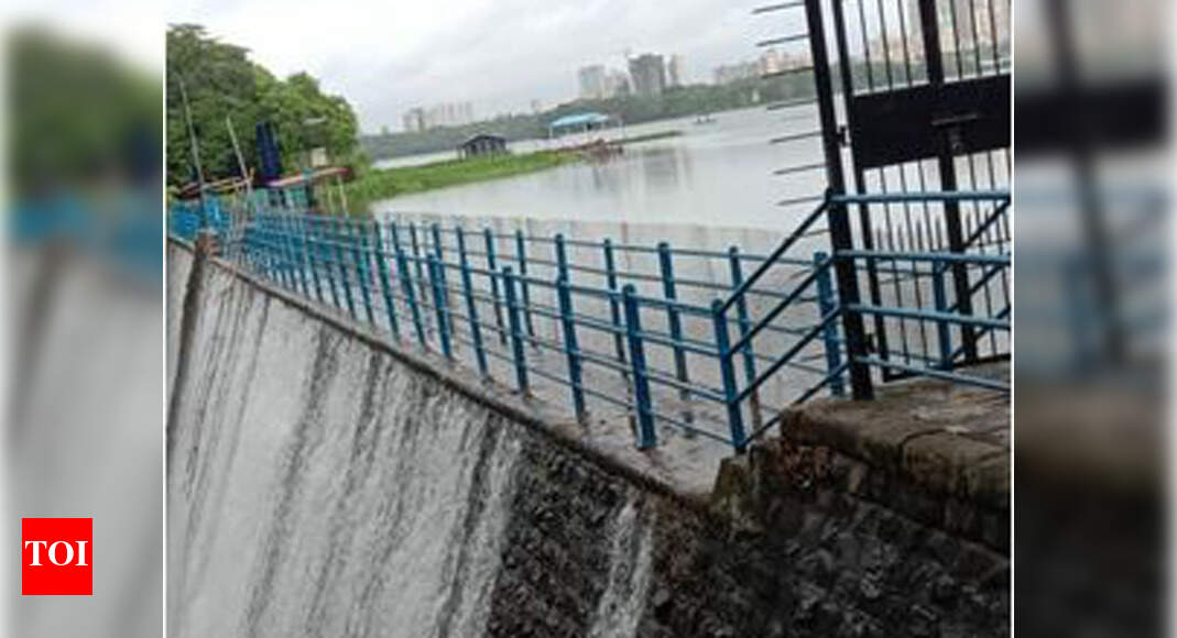 Mumbai's Powai lake overflows due to heavy rains | Mumbai News - Times of India