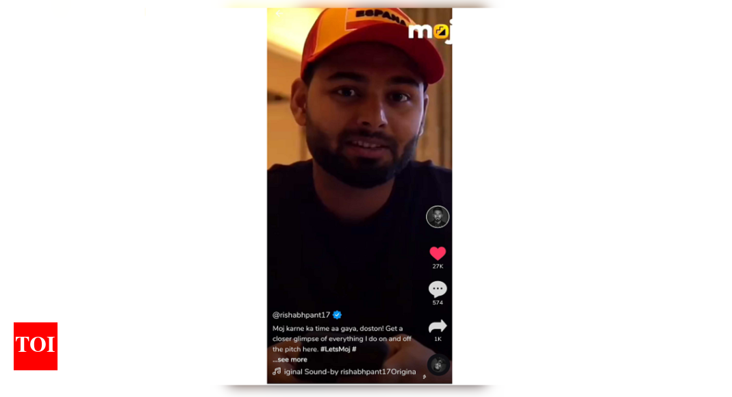 Indian cricket sensation Rishabh Pant spices up Swipe-Up moment for the ...