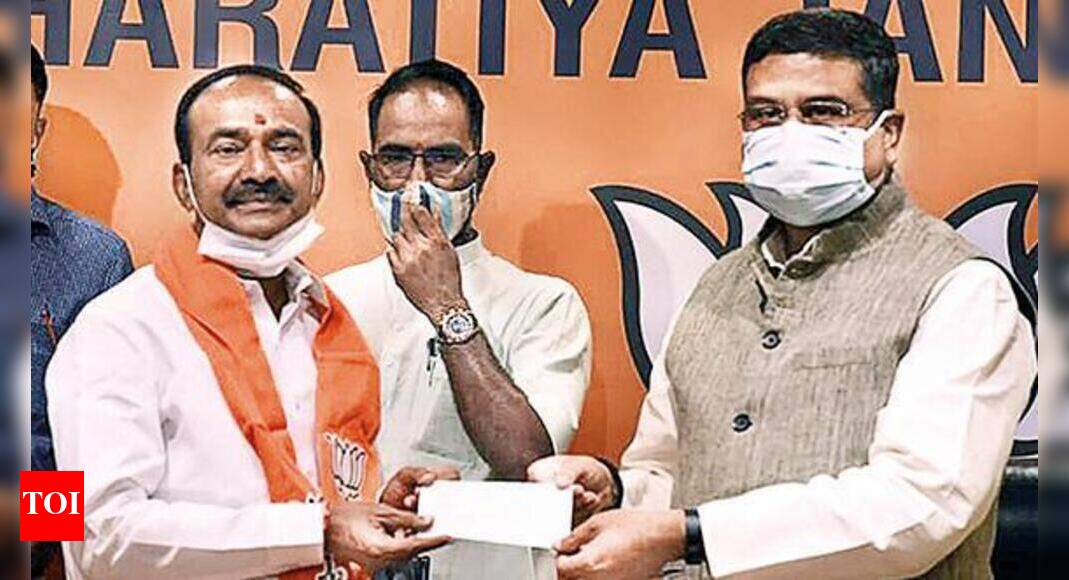 Eatala Rajender joins BJP, says it is beginning of change in Telangana | Hyderabad News - Times ...