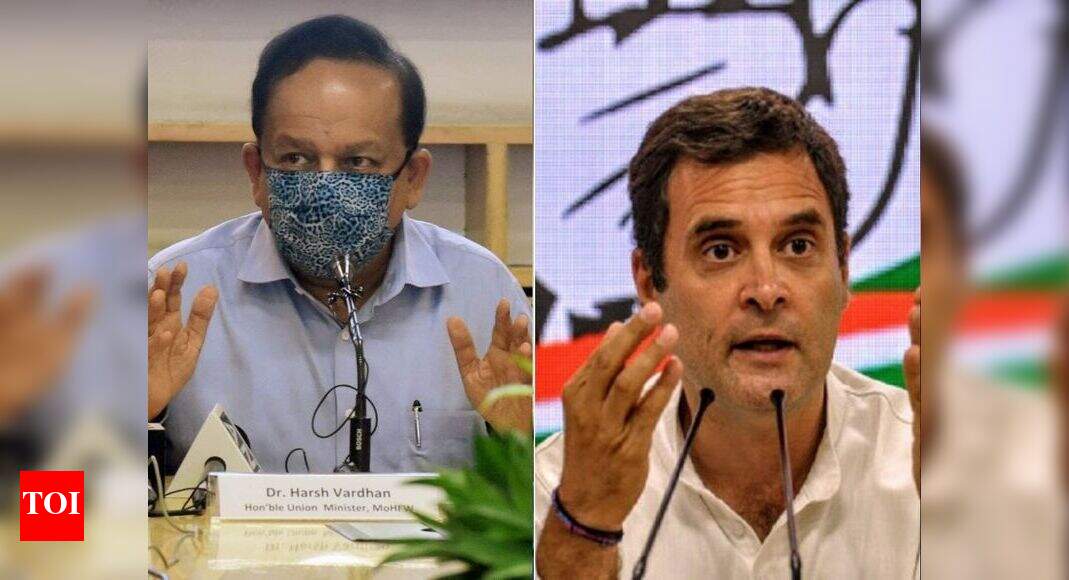 Rahul accuses govt of saving PM's image amid vaccine shortage; Harsh ...