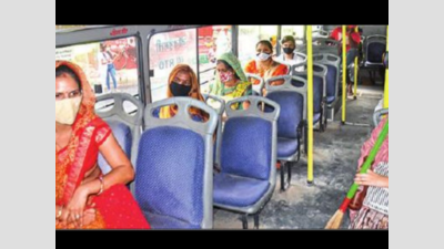 As city unlocks, buses back on Indore roads after 2 months | Indore ...