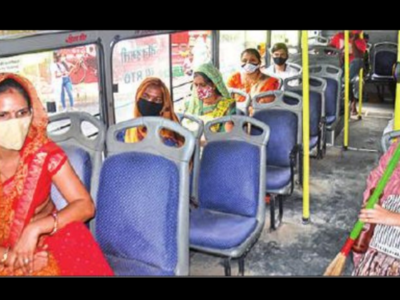 As city unlocks, buses back on Indore roads after 2 months | Indore ...