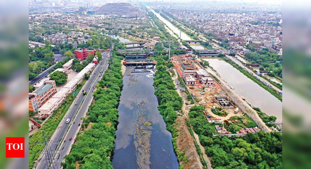 Delhi: Low-cost walls inside Shahdara Drain to aid in Yamuna clean-up ...