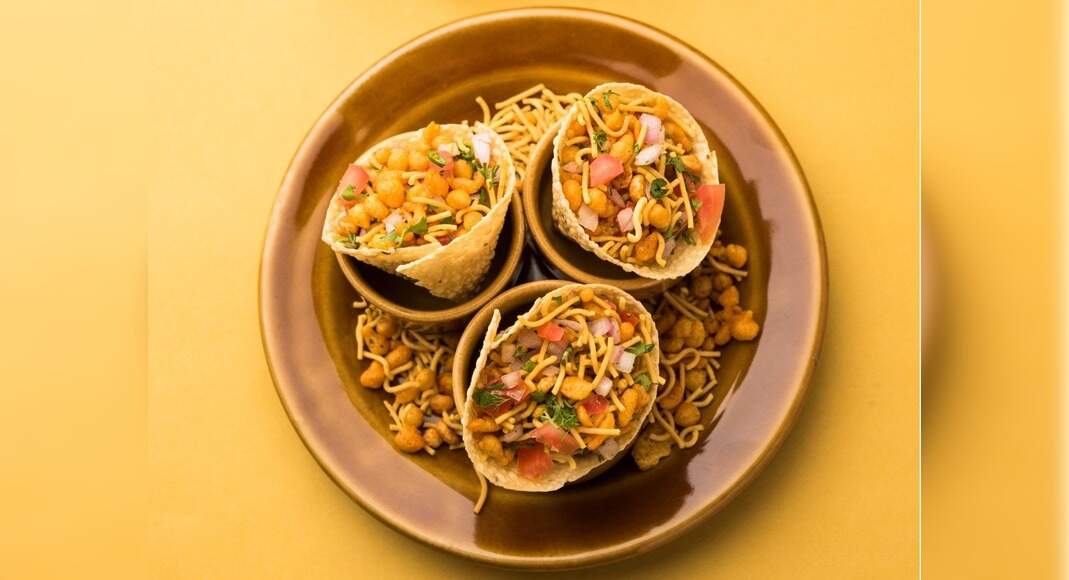 Papad Cone Chaat Recipe: How to Make Papad Cone Chaat Recipe | Homemade ...