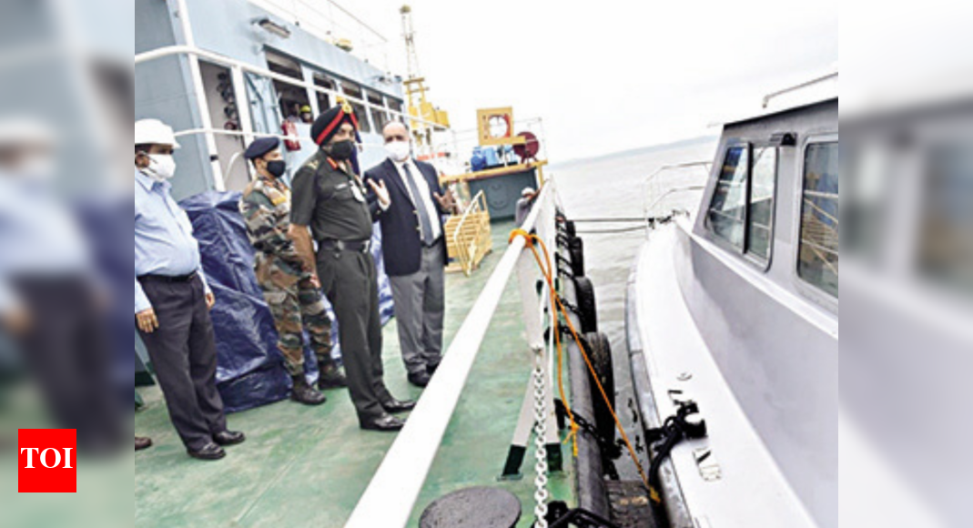 Goa Shipyard: Indian Army reviews work on patrol vessels | Goa News ...