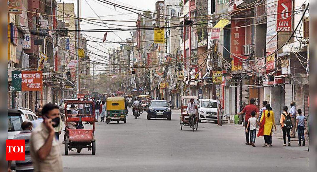 Delhi: Laxmi Nagar under lock and key; shutters, mood down at market ...
