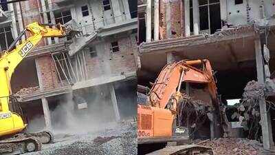 LDA razes under-construction apartment in Lucknow | Lucknow News ...