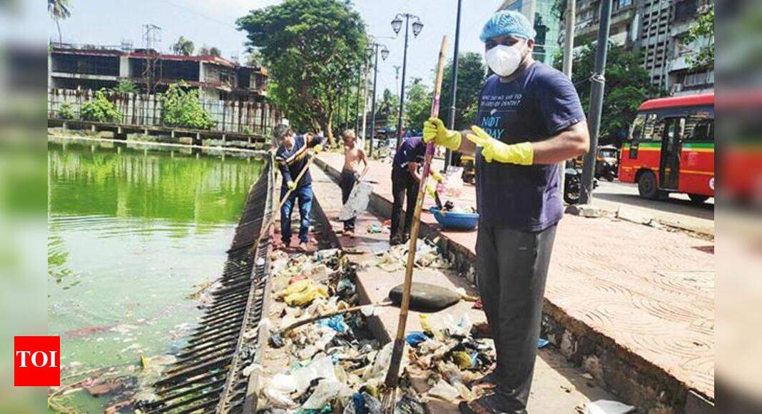 Bandra lake or bin? 50kg trash cleared in clean-up | Mumbai News ...