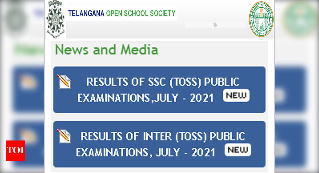 TS Open Results 2021: Telangana TOSS SSC and Inter Public Exam 2021 results declared, check here ...