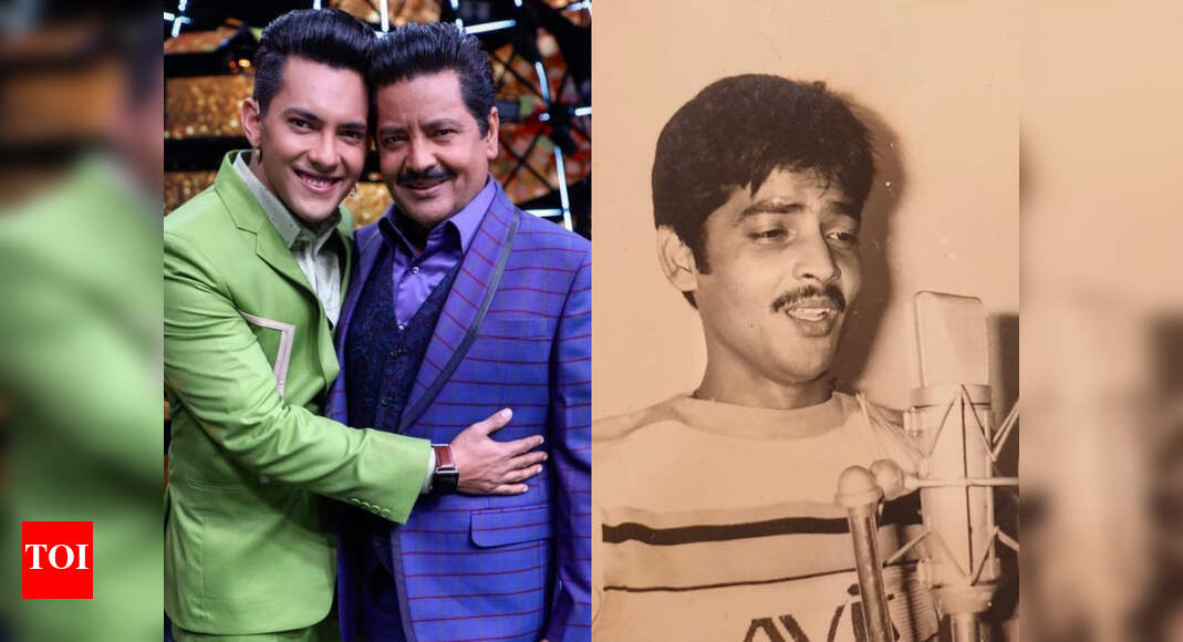 Indian Idol host Aditya Narayan shares unrecognisable pic of father ...