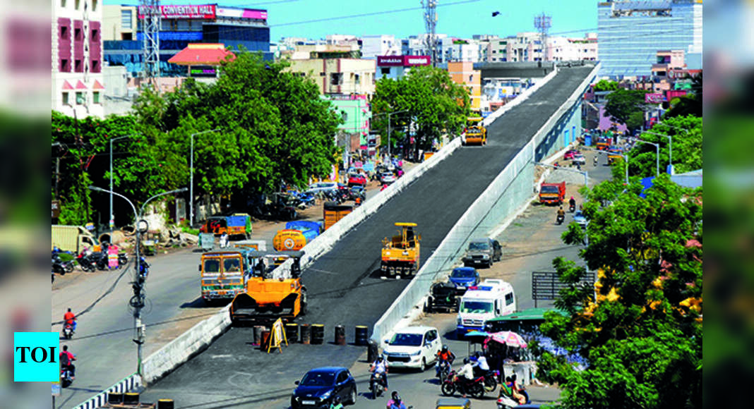 Chennai: One arm of Velachery flyover set to be ready this month ...