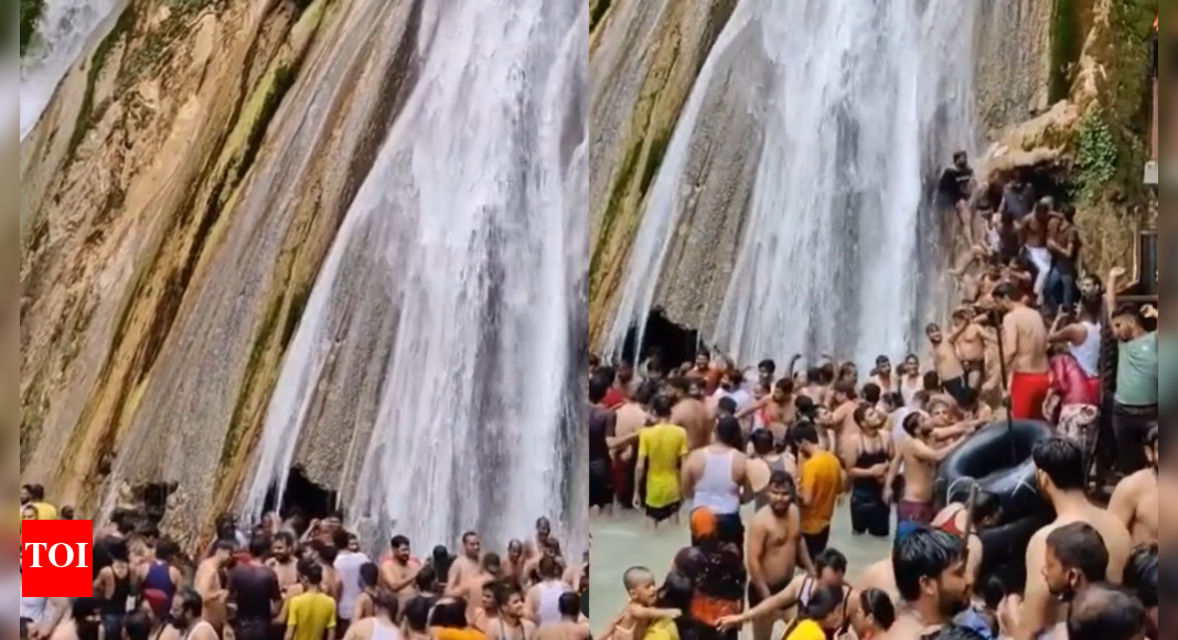 Viral video: Thousands seen at Mussoorie's Kempty falls, ignore all ...