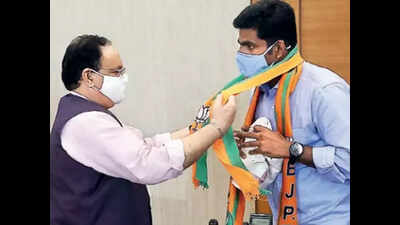 Former IPS officer K Annamalai is new BJP Tamil Nadu chief | Chennai News - Times of India