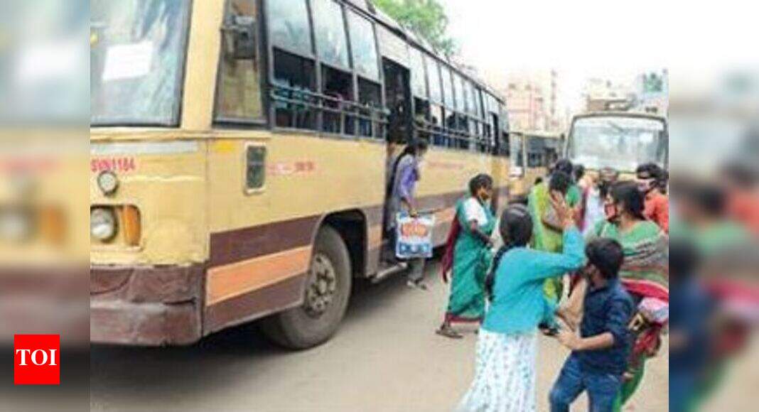TNSTC, SETC buses flout govt’s 50% capacity rule | Madurai News - Times ...