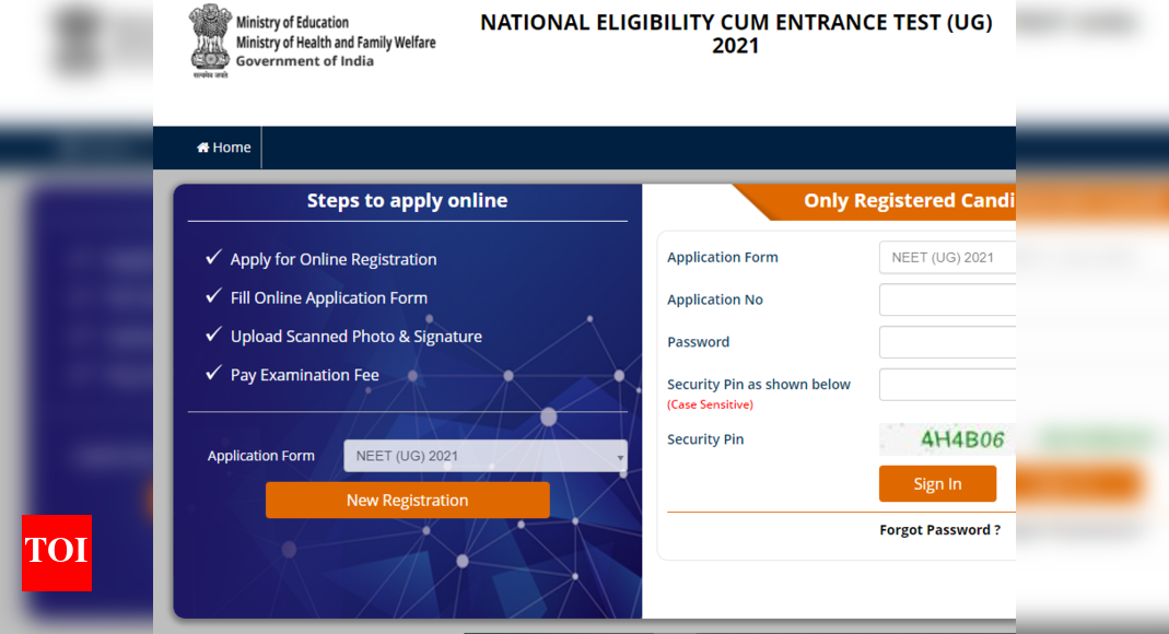 NEET 2021 Application Form: NEET UG 2021 registration begins; find ...