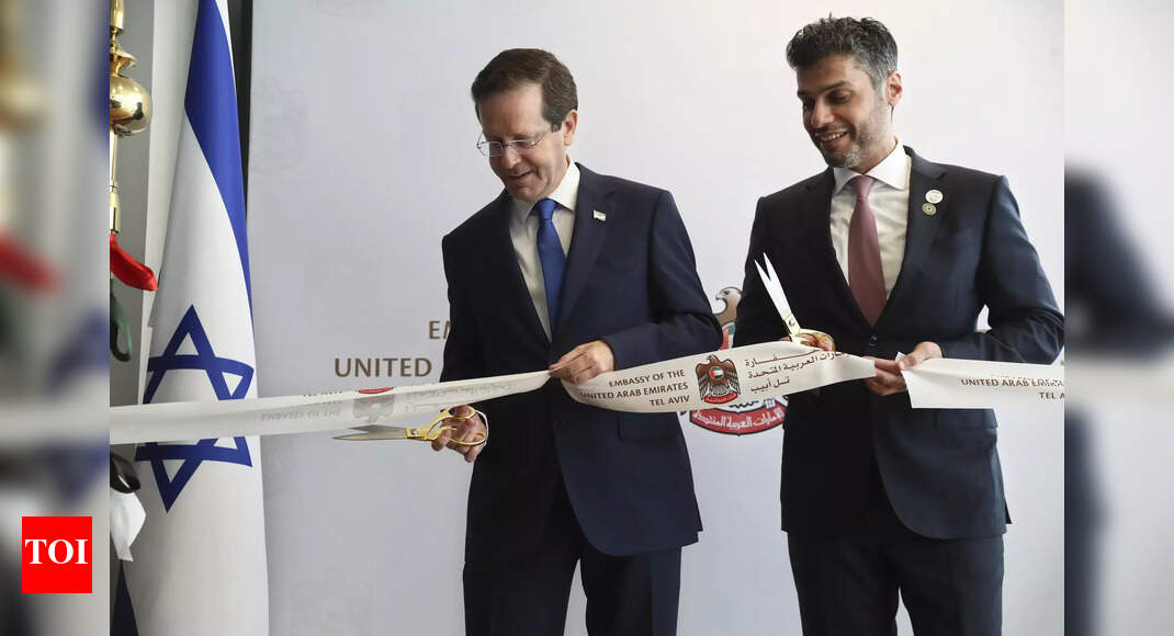 UAE opens Israel embassy after normalisation deal - Times of India