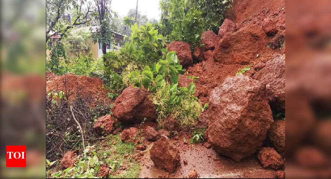 Goa: Landslide puts Loliem-Polem villagers on edge | Goa News - Times ...