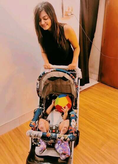 Piyali Mukherjee celebrates birthday with baby Kiaansh - Times of India