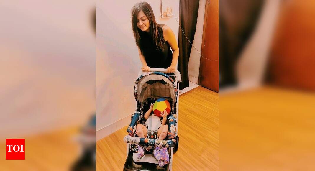 Piyali Mukherjee celebrates birthday with baby Kiaansh - Times of India
