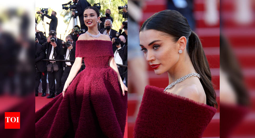 Cannes Red Carpet: Amy Jackson is the belle of the ball on the Cannes ...