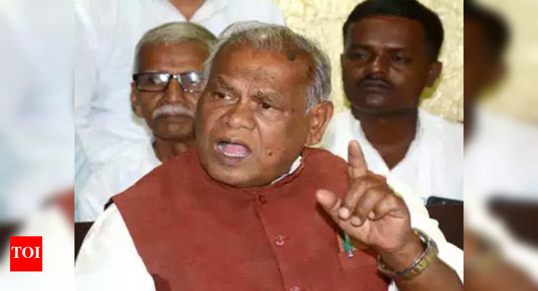 Jitan Ram Manjhi backs Nitish Kumar on population control steps | Patna News - Times of India