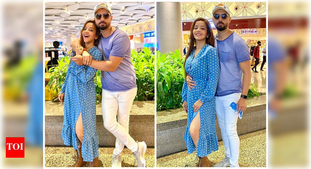 Monalisa jets off to Goa with husband Vikrant Singh Rajput for a small ...