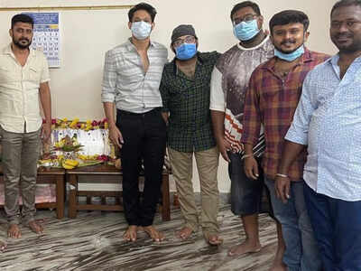 Nakkhul attends the Pujai of his new film | Tamil Movie News - Times of ...