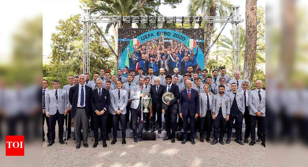 Italy's President honours Euro 2020 winners | Football News - Times of ...