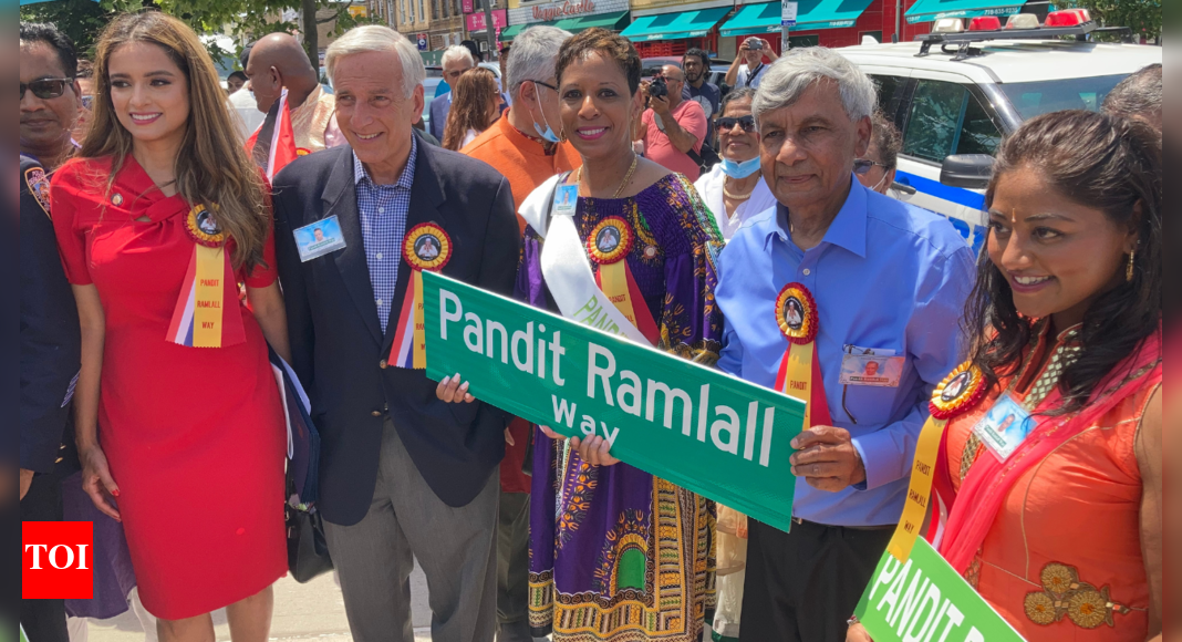 Pandit Ramlall: New York street named after Indian origin community ...
