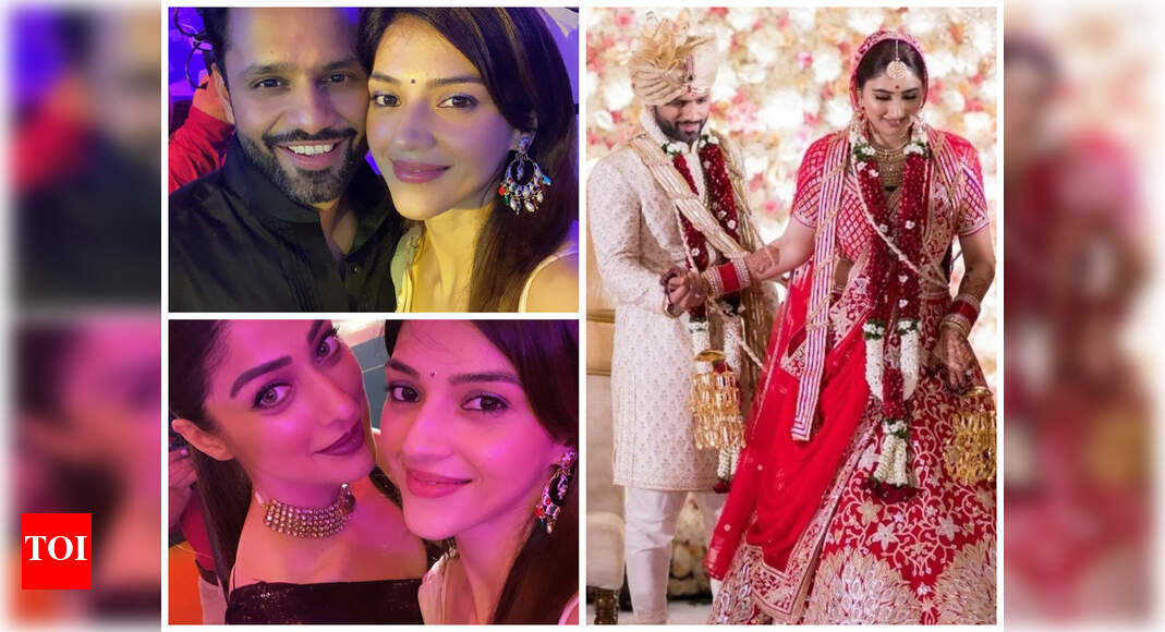 Rahul Vaidhya and Disha Parmar's wedding reception: Mehreen Pirzada and ...