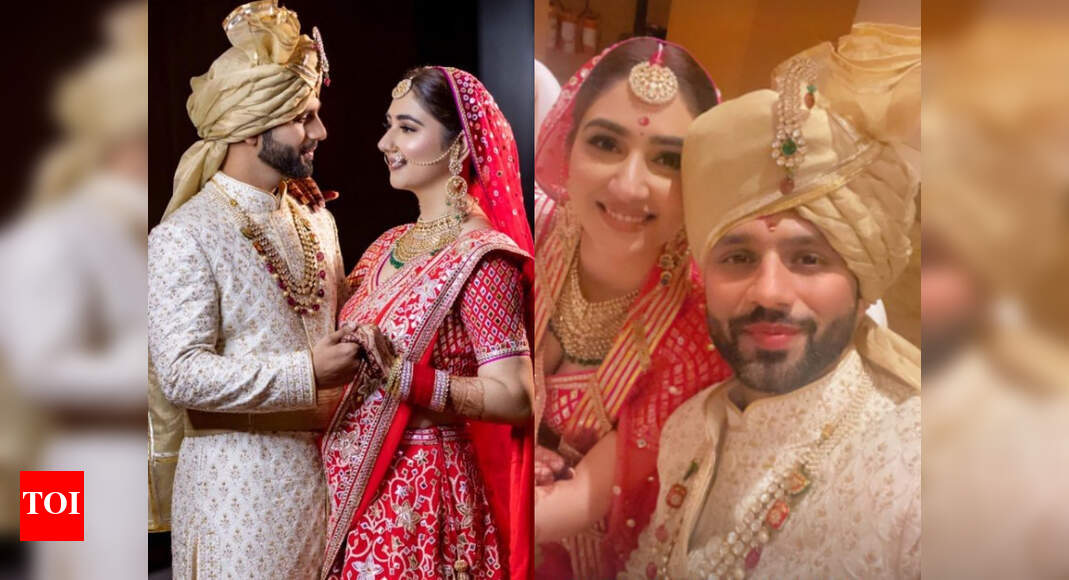 Newlywed Rahul Vaidya shares first selfie with wife Disha Parmar as Mr ...