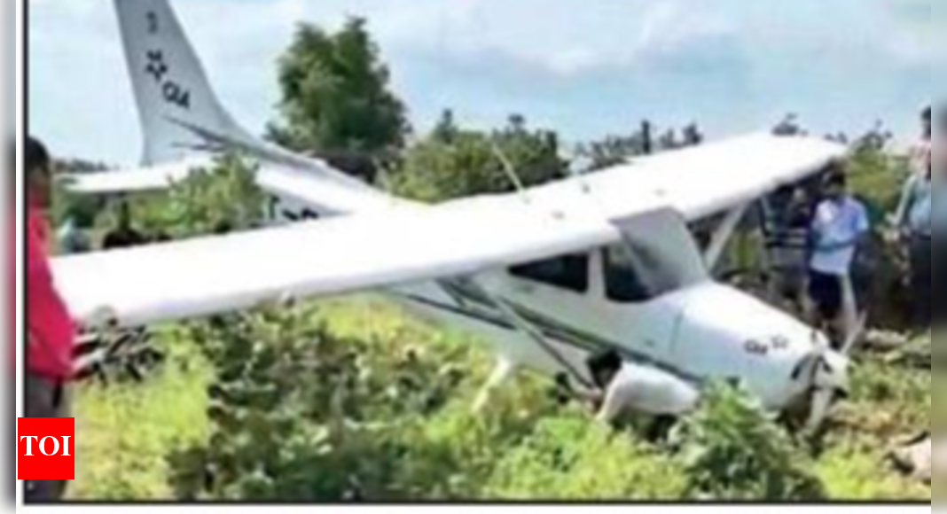 Madhya Pradesh: Trainee pilot survives runway runoff in Sagar | Bhopal ...
