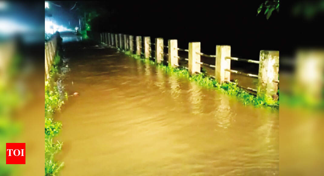 Goa: Paroda bridge goes under as Kushavati swells | Goa News - Times of ...