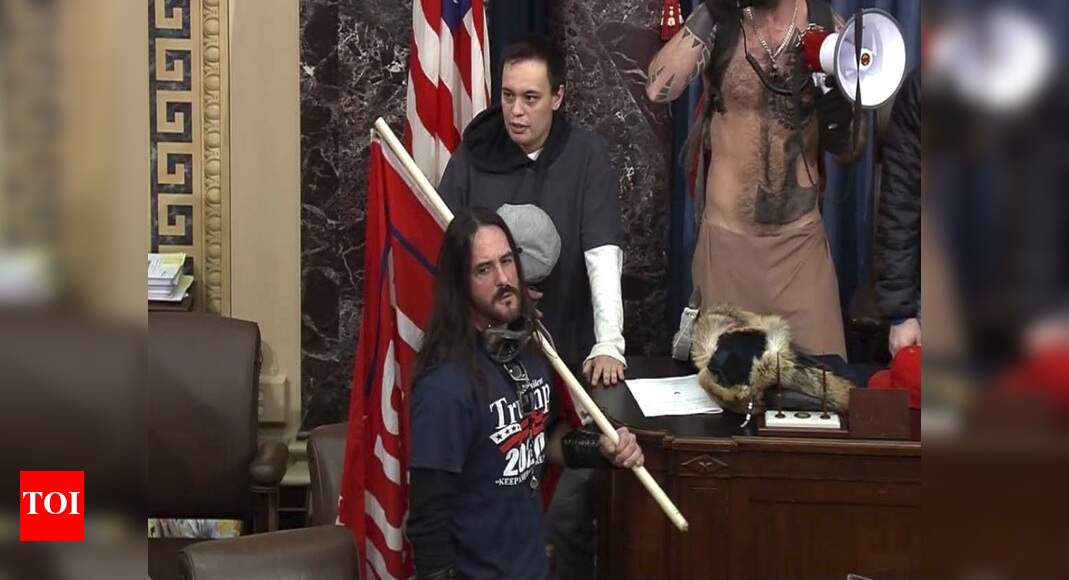 Man faces 1st sentencing for felony in riot at US Capitol - Times of India