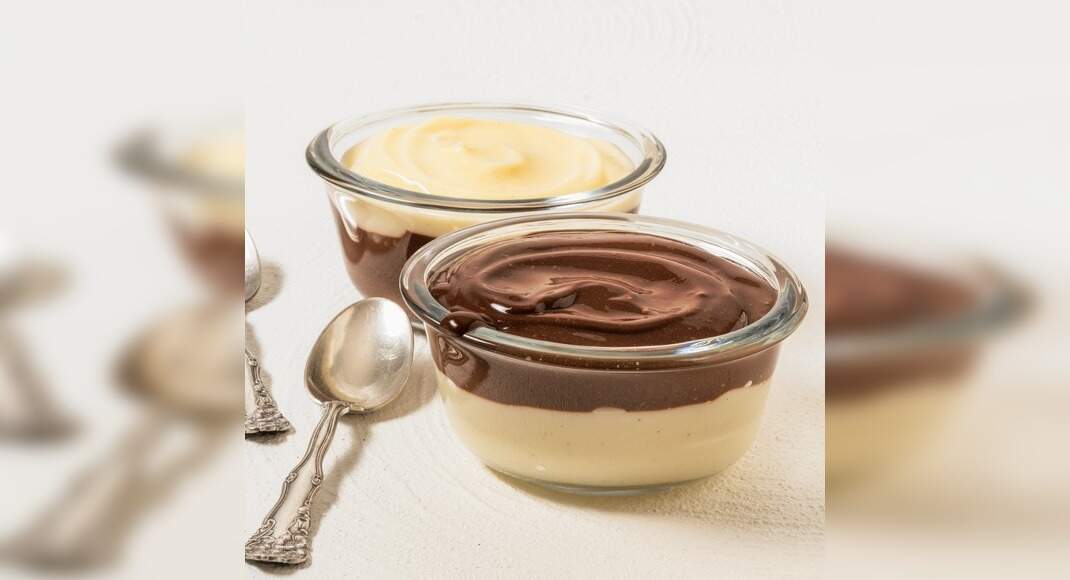 Chocolate Vanilla Pudding Recipe: How to Make Chocolate Vanilla Pudding ...