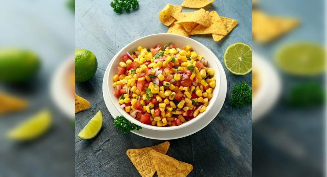 Sweet Corn Chaat Recipe: How to Make Sweet Corn Chaat Recipe | Homemade ...